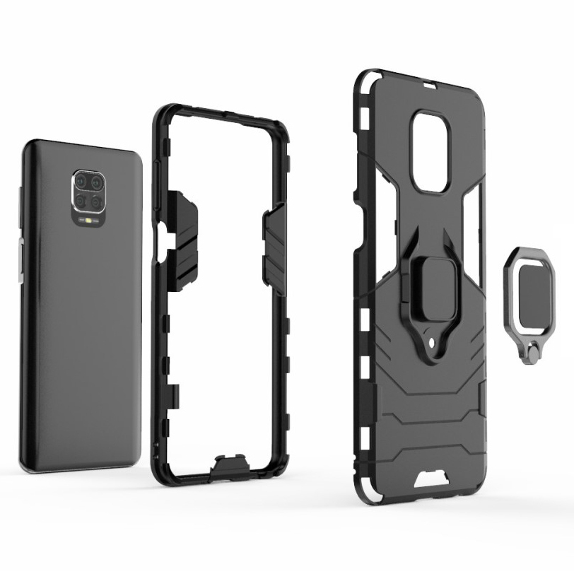 Slim Armour Tough Case for Xiaomi Redmi Note 9 Pro (Black)