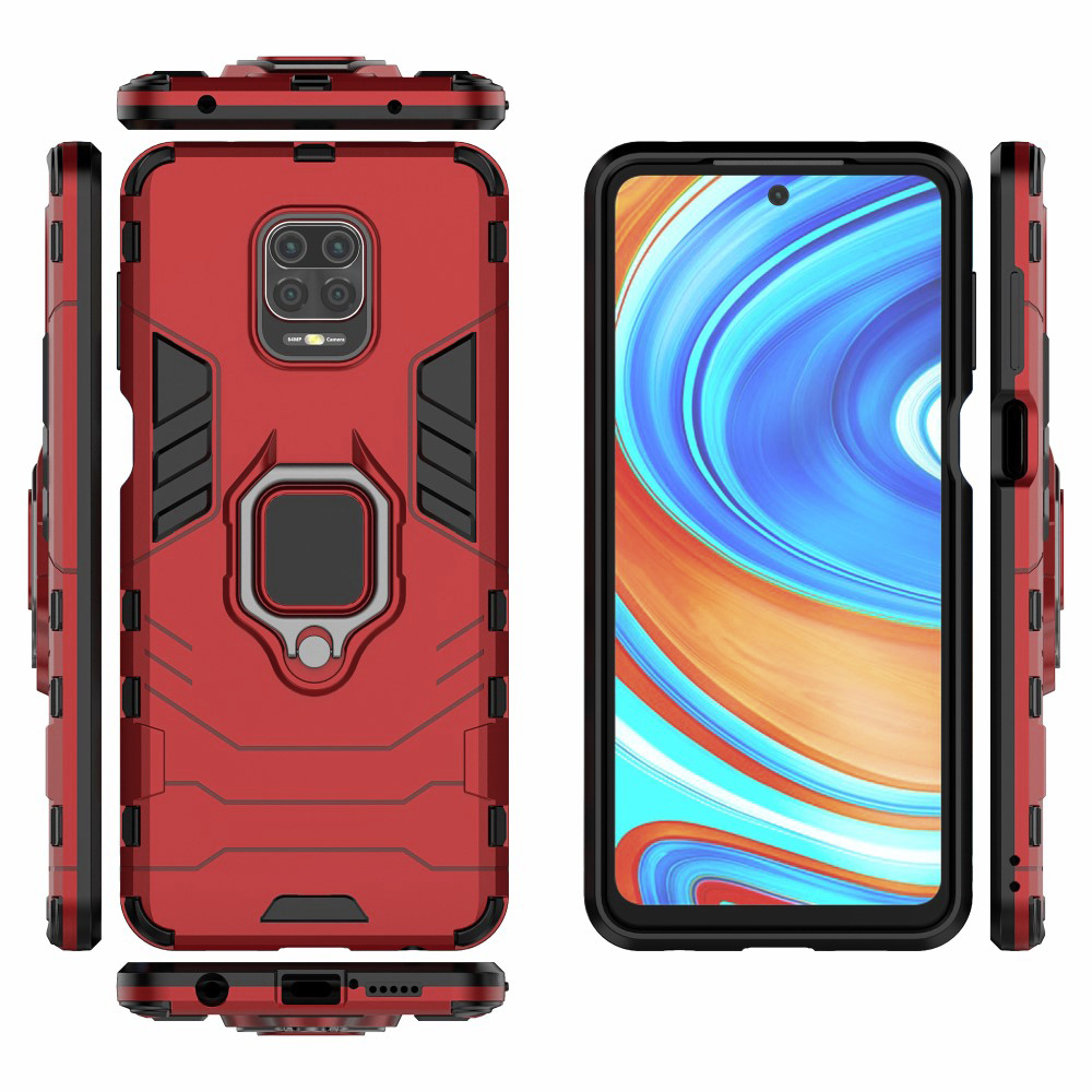Slim Armour Tough Case for Xiaomi Redmi Note 9 Pro (Red)