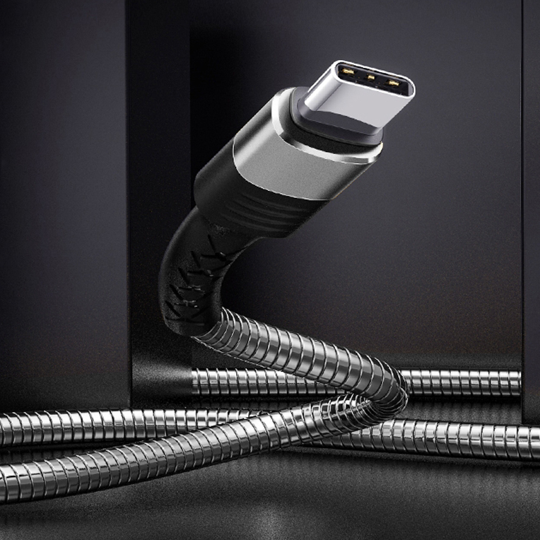 Joyroom Metal Stainless Steel USB Type-C Charging Cable (1.2m)