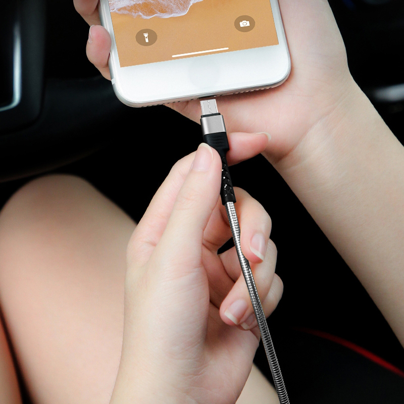 Joyroom Metal Stainless Steel Micro-USB Charging Cable (1.2m)