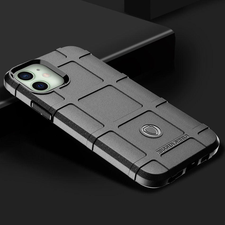 Anti-Shock Grid Texture Shockproof Case for Apple iPhone 12 Mini