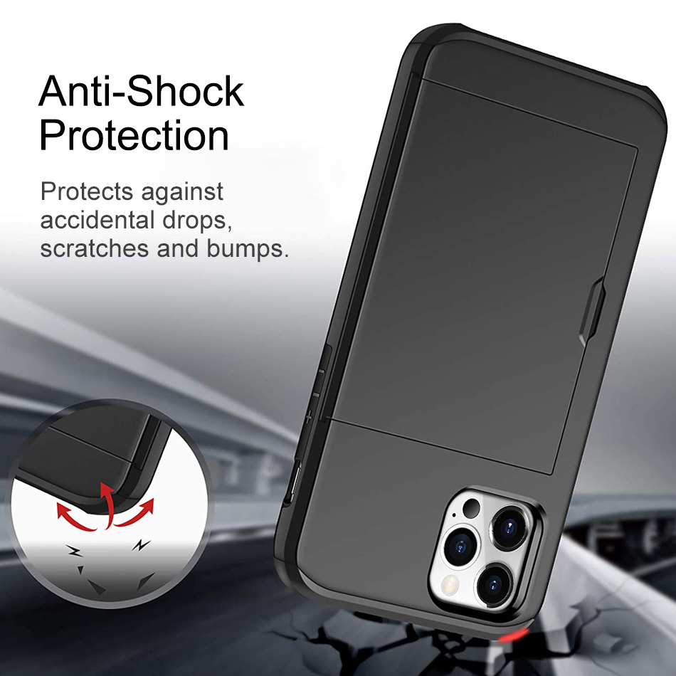 Tough Armour Slide Case Card Holder for Apple iPhone 12 Pro