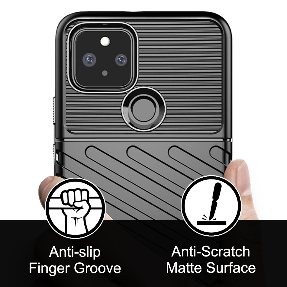 Flexi Thunder Shockproof Case for Google Pixel 5 (Black)