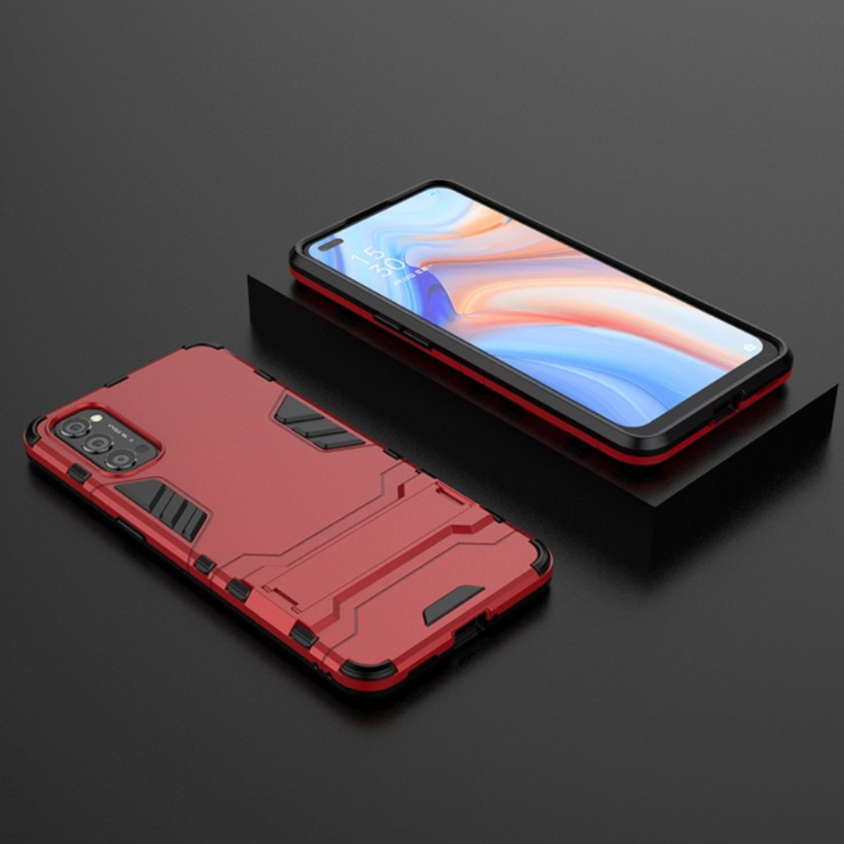 Slim Armour Tough Case for Oppo Reno4 5G (Red)