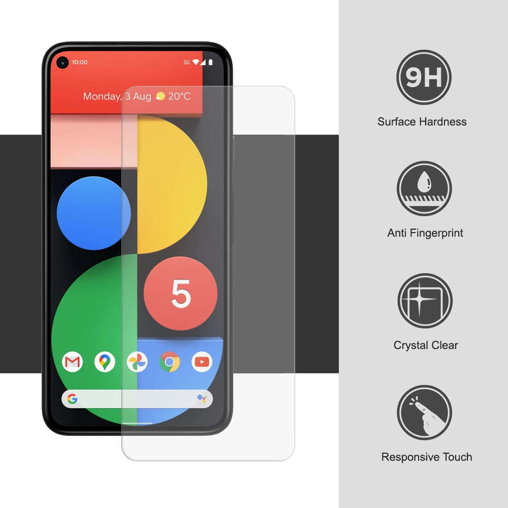 Tempered Glass Screen Protector for Google Pixel 5