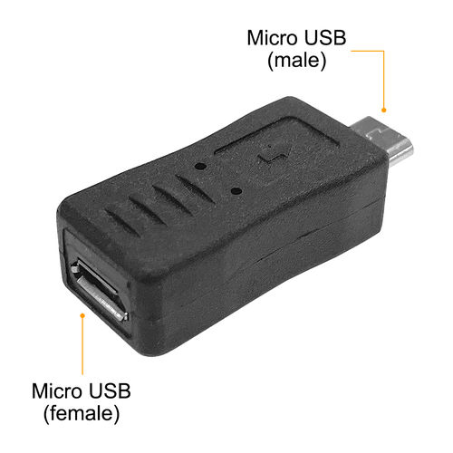 Micro-USB Extender Adapter (Male to Female)