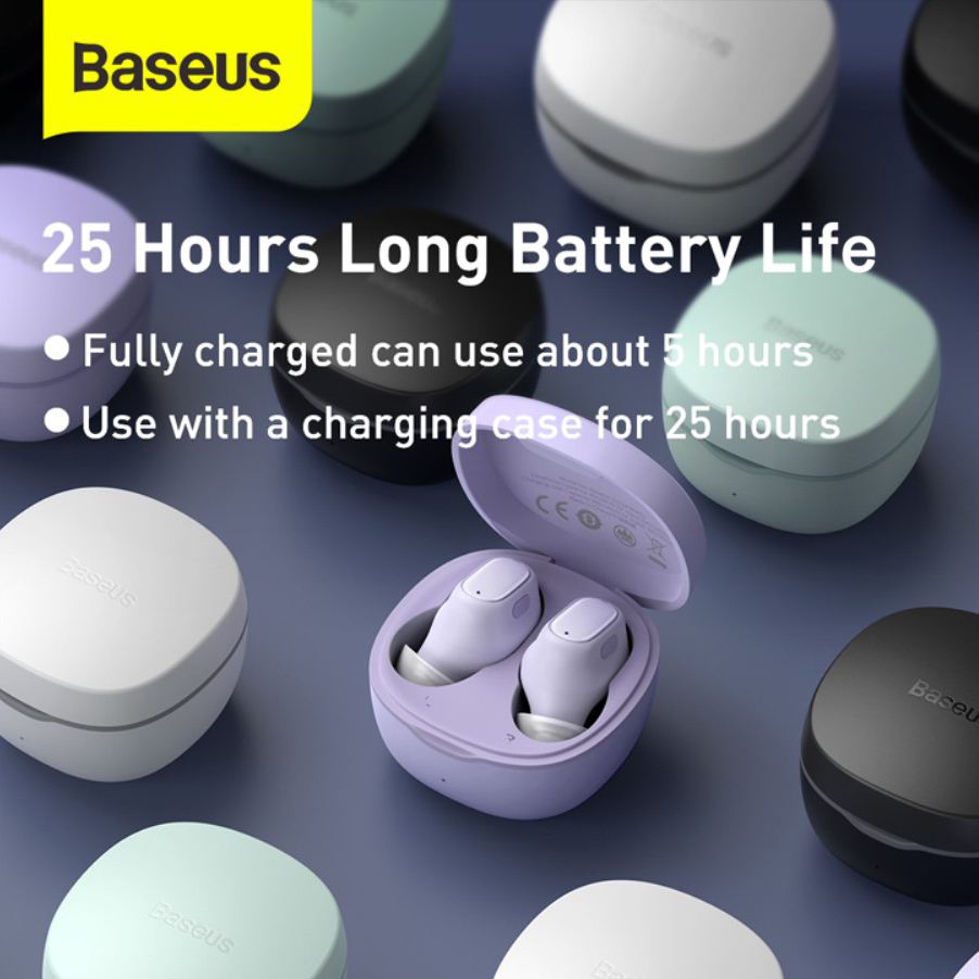 Baseus Encok TWS Bluetooth 5.0 Wireless Earphones (Black)