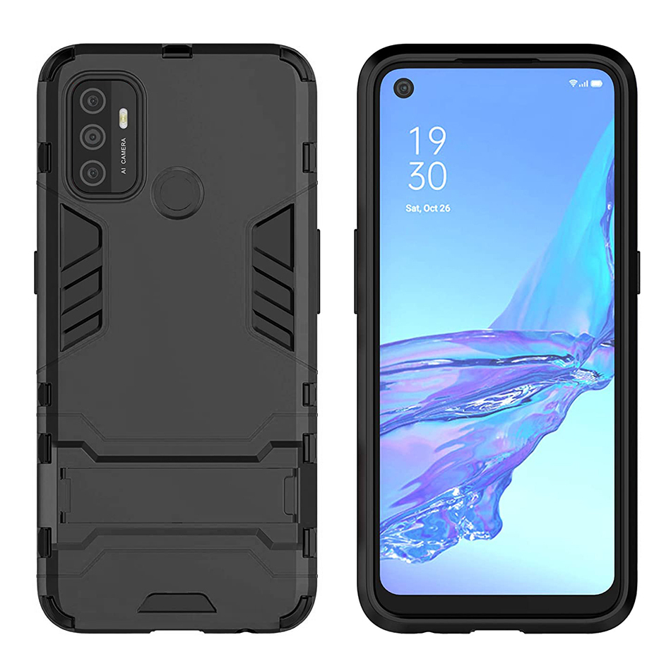 Slim Armour Shockproof Case for Oppo A53s (Black)