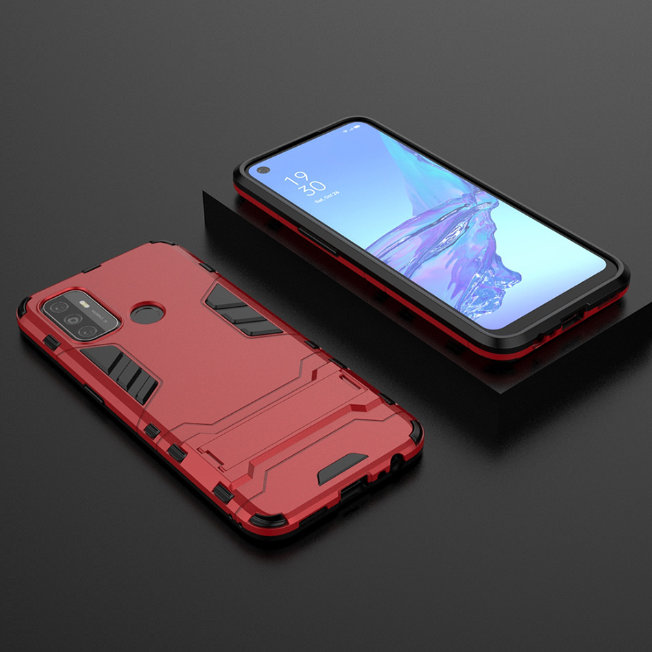 Slim Armour Shockproof Case for Oppo A53s (Red)