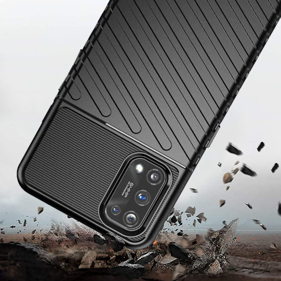 Flexi Thunder Shockproof Case for realme 7 Pro (Black)