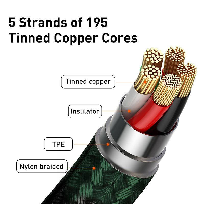 Baseus 2.4A Zinc Magnetic Detachable Lightning Cable (1m)