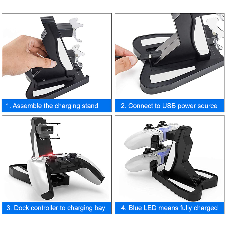 PS5 Dual Game Controller Charging Stand for PlayStation 5