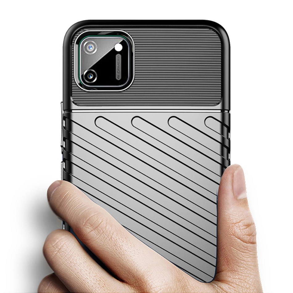 Flexi Thunder Shockproof Case for realme C11 (Black)