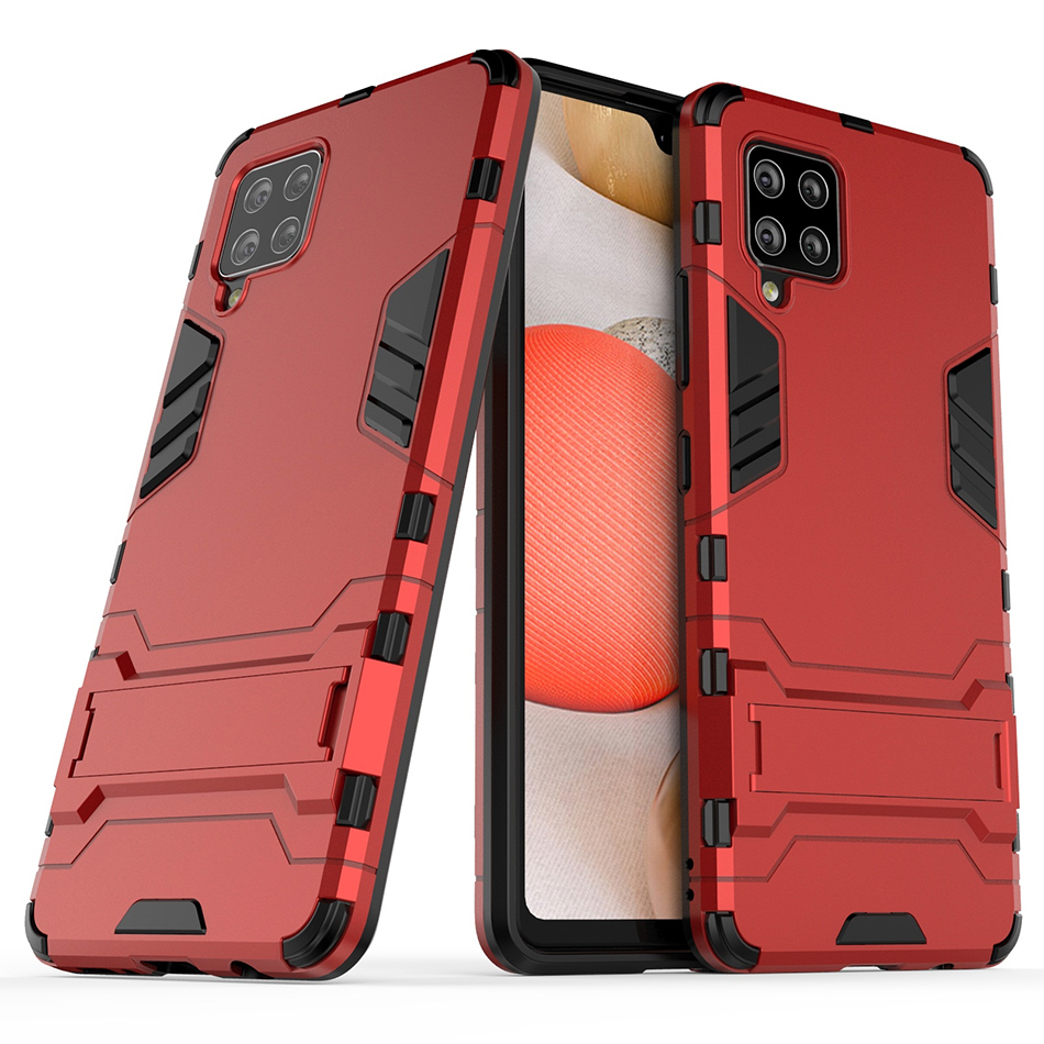 Slim Armour Shockproof Case for Samsung Galaxy A42 5G (Red)