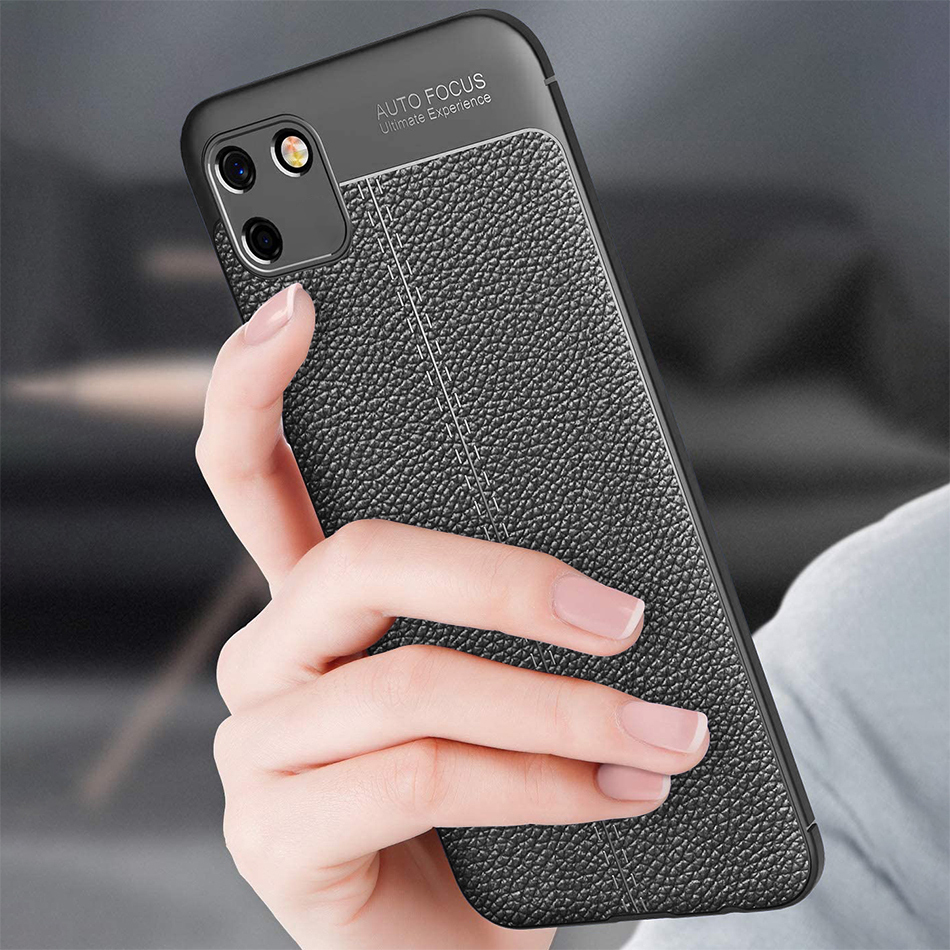 Flexi Slim Litchi Texture Case for realme C11 (Black)