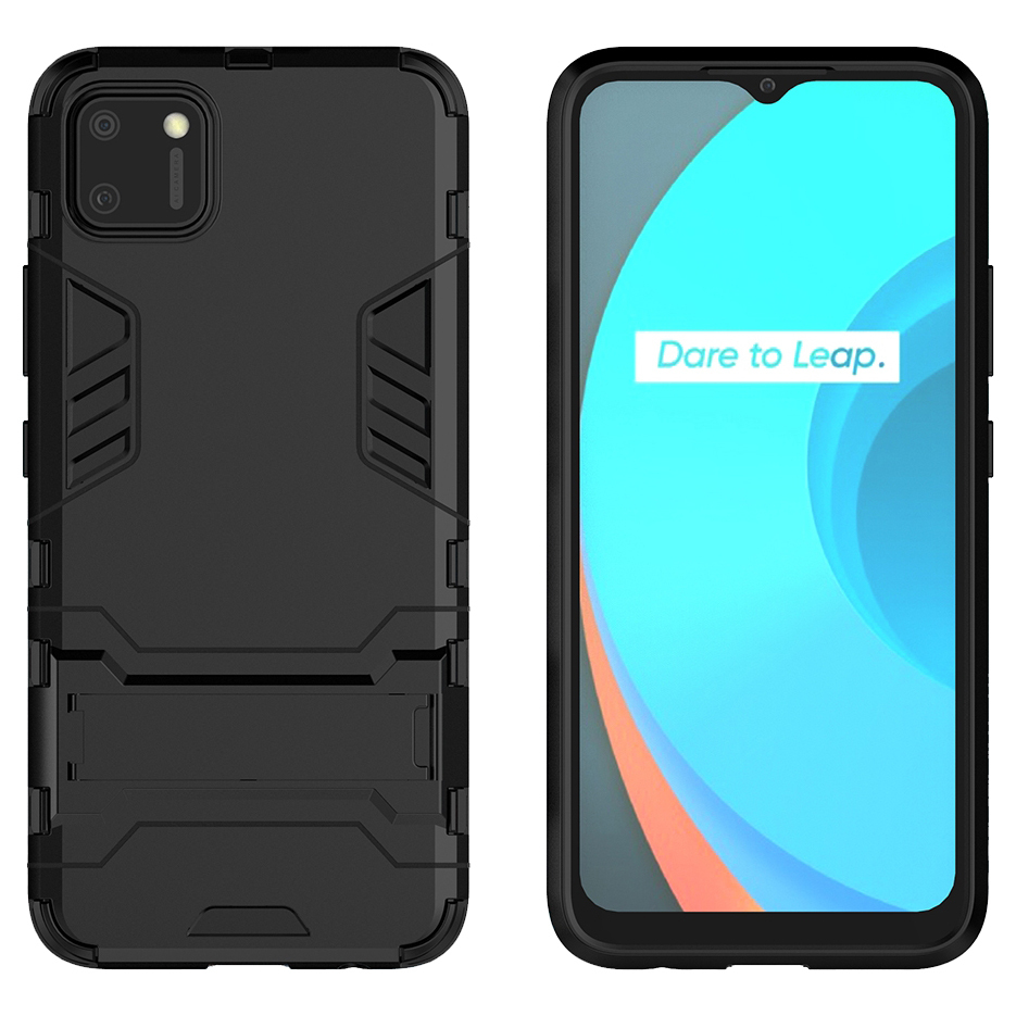 Slim Armour Tough Shockproof Case for realme C11 (Black)