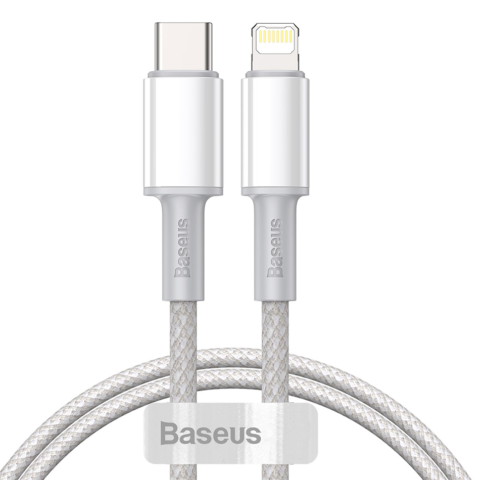 Baseus 20W USB Type-C Lightning Cable for iPhone / iPad (White)