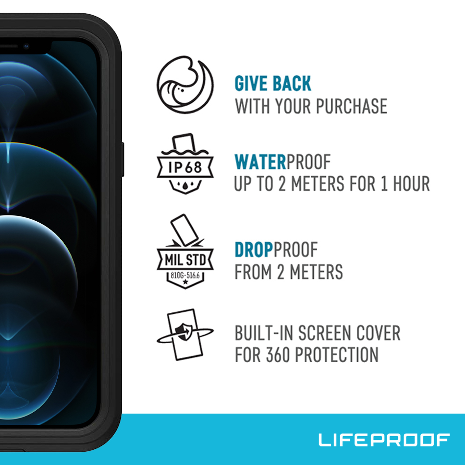 LifeProof Fre Waterproof Case for Apple iPhone 12 Pro Max