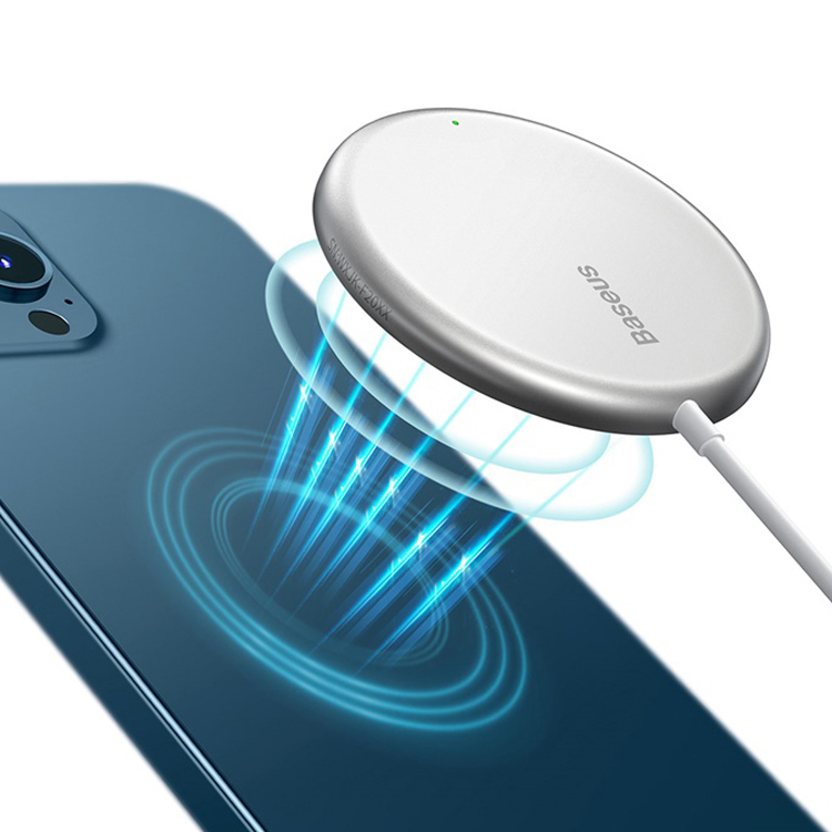 Baseus Simple Mini Magsafe Wireless Charger Pad (White)