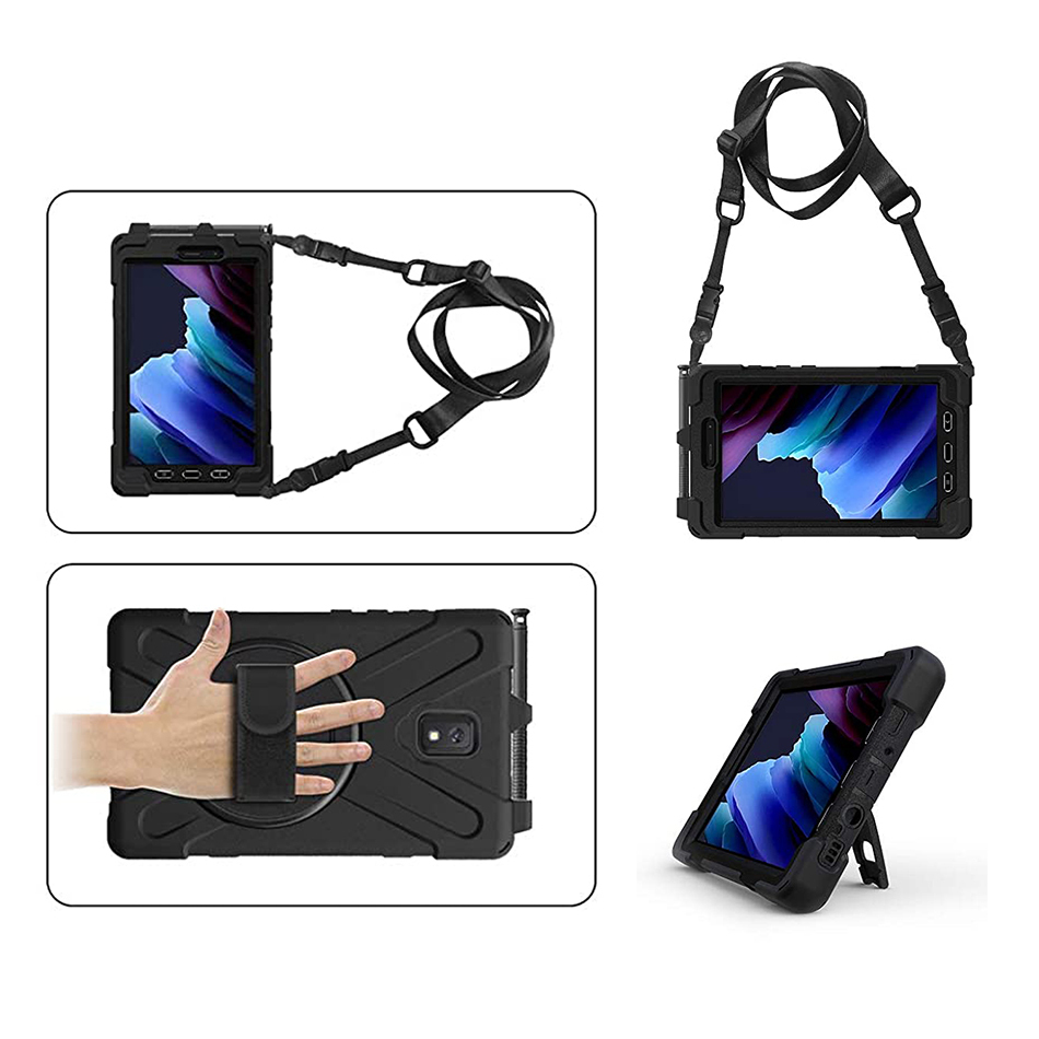 360 Hand Holder Strap Shockproof Case for Galaxy Tab Active3