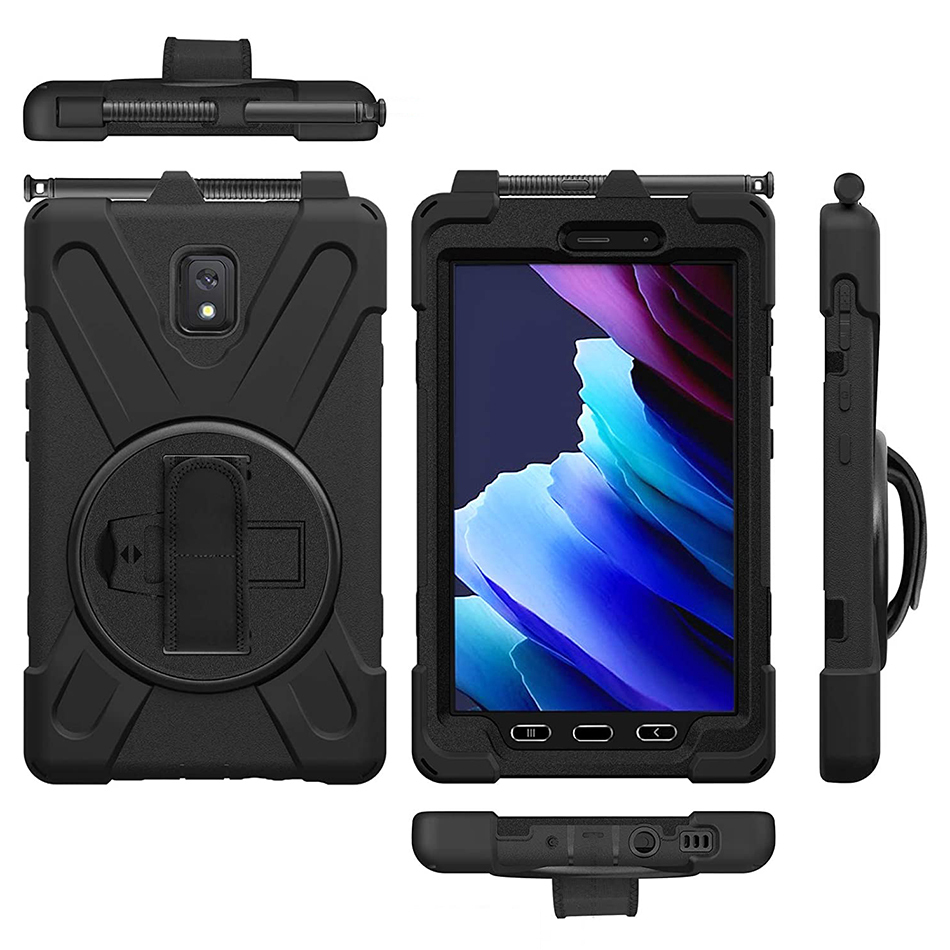 360 Hand Holder Strap Shockproof Case for Galaxy Tab Active3