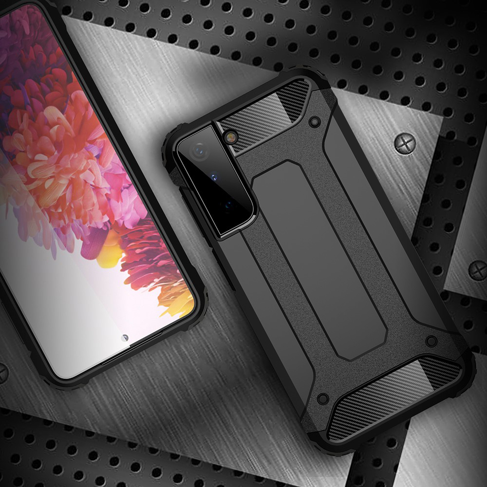 Military Defender Shockproof Case for Samsung Galaxy S21 (Black)