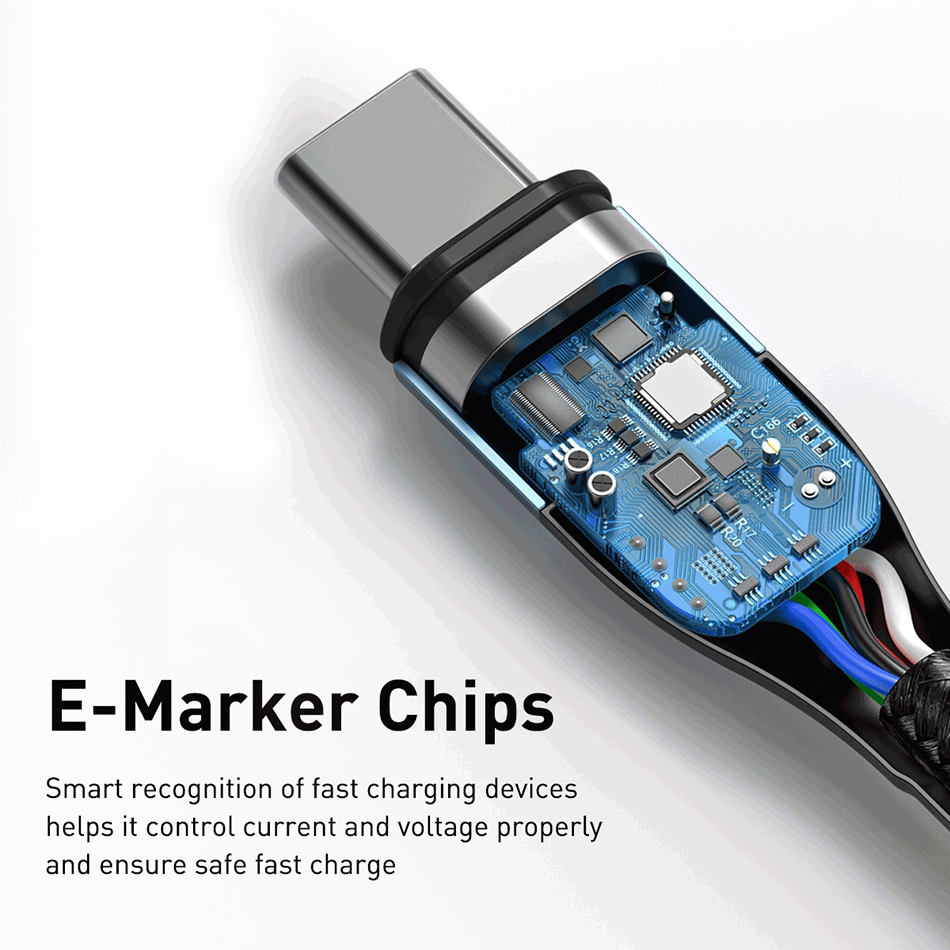 Baseus 100W Zinc Magnetic Detachable USB-PD Type-C Cable (1.5m)