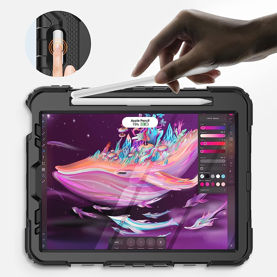 360 Hand Holder Strap Shockproof Case for iPad Air 4th / 5th Gen