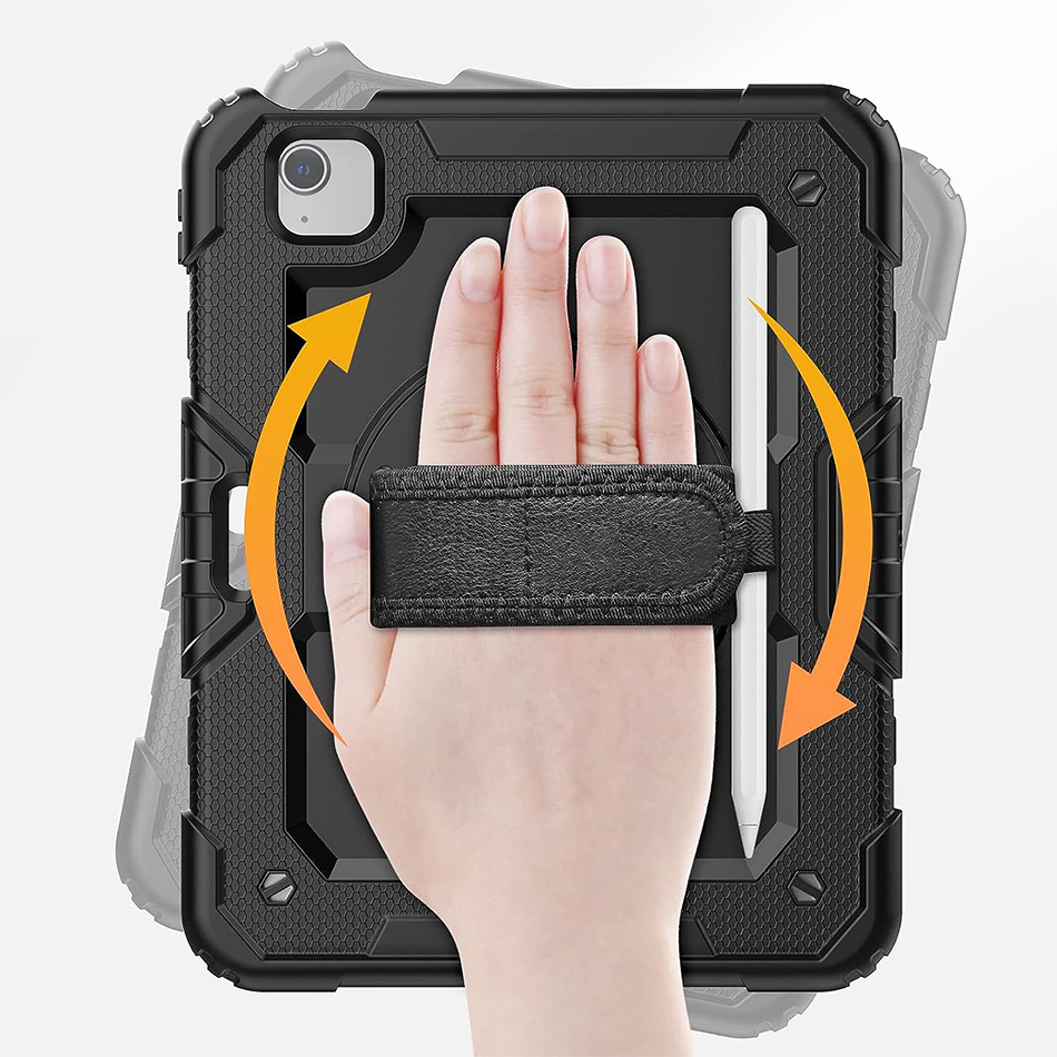 360 Hand Holder Strap Shockproof Case for iPad Air 4th / 5th Gen
