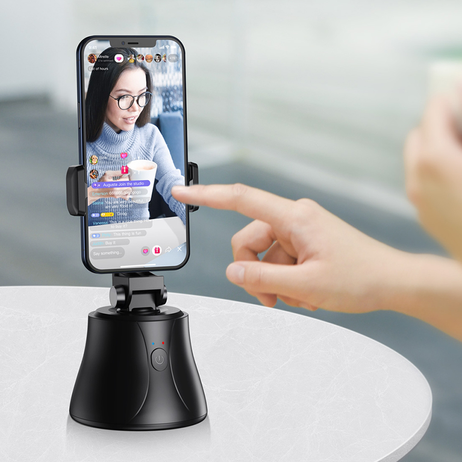Baseus 360 Auto Follow Rotating Tripod Desktop Stand for Phone