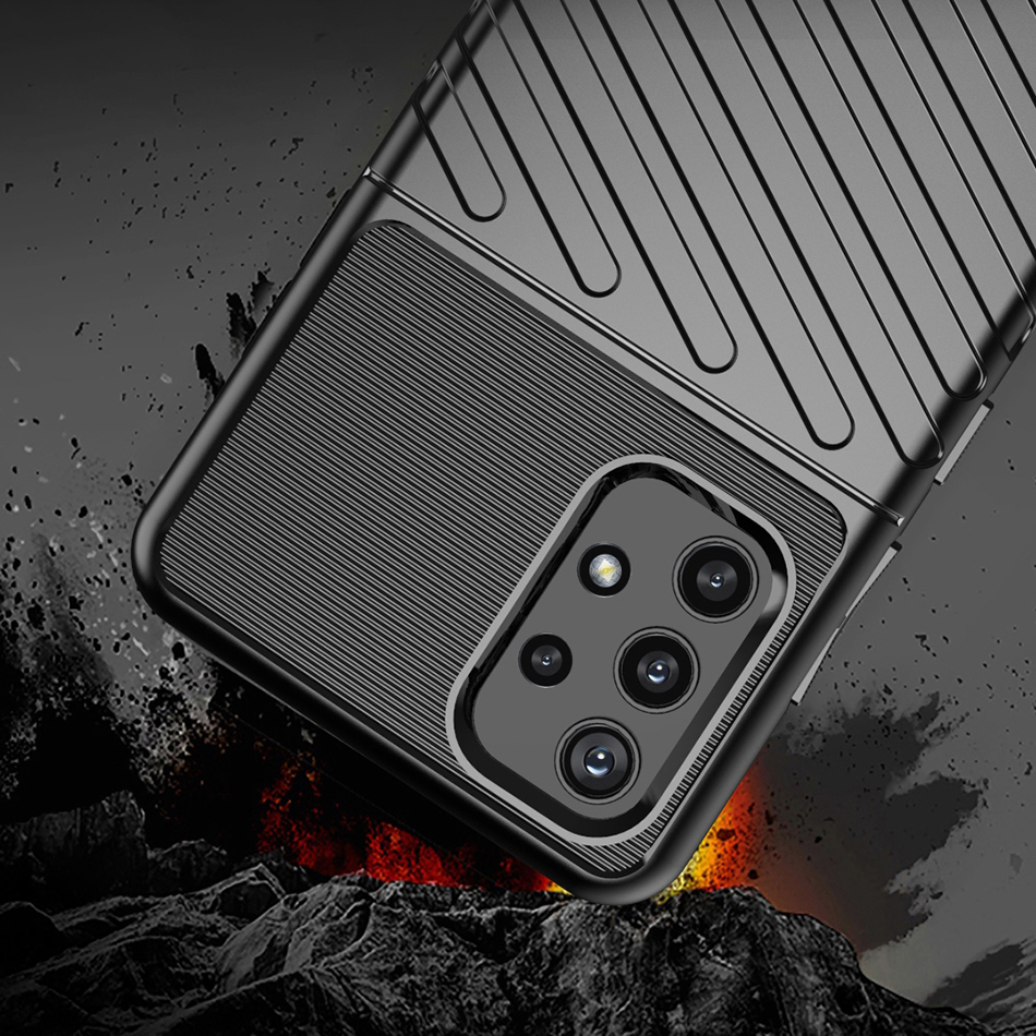 Flexi Thunder Shockproof Case for Samsung Galaxy A32 4G (Black)