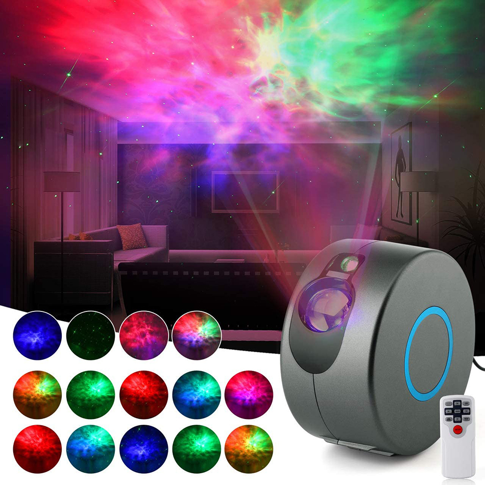 Galaxy Star Night Light Projector / Rotating LED Bedroom Lamp
