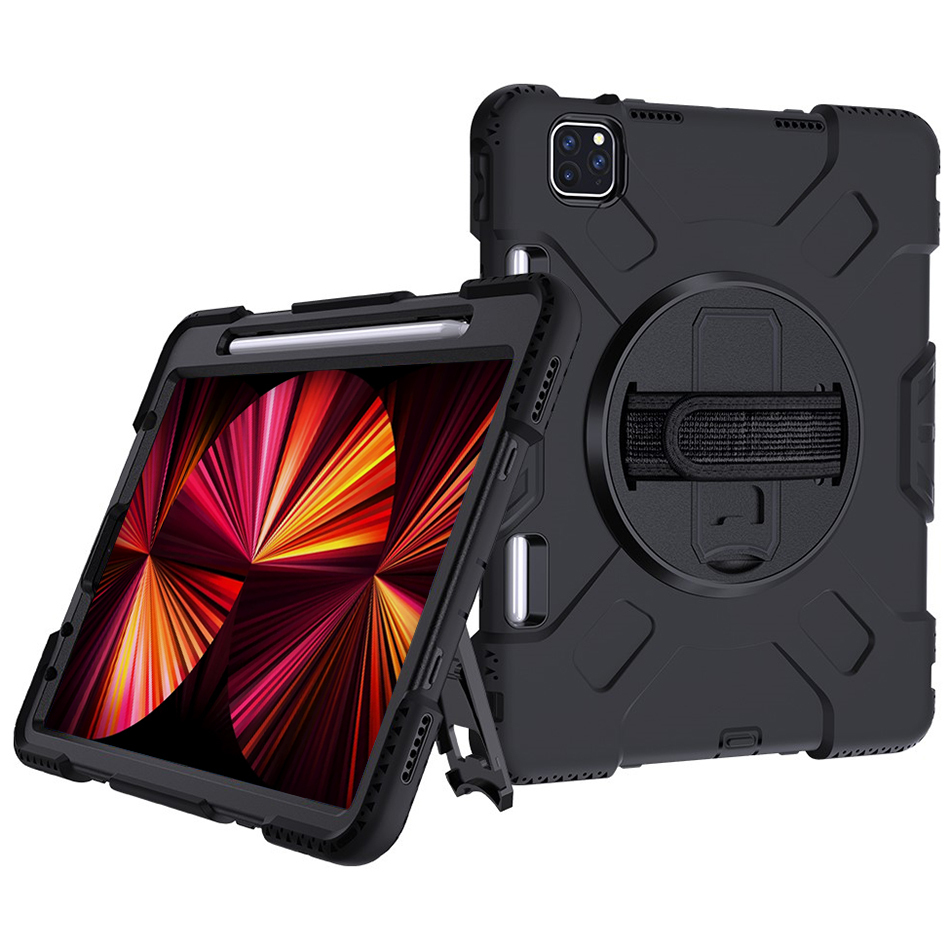 Dual Armour Hand Strap Shockproof Case For Ipad Pro Inch Rd