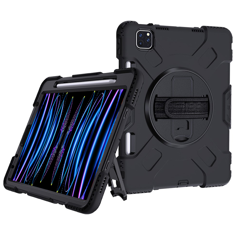 Dual Armour Hand Strap Shockproof Case for Apple iPad Pro 11-inch
