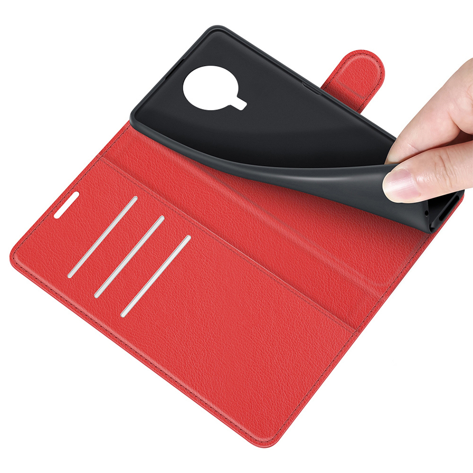 Leather Wallet Case for Nokia G10 / G20 (Red)