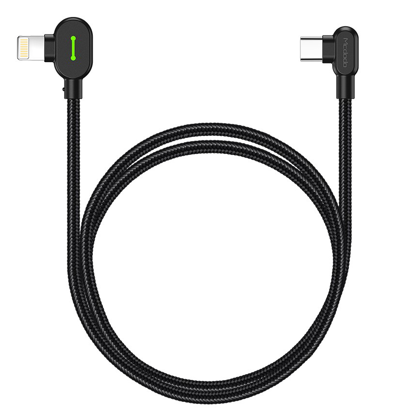 36W Double Elbow USB Type-C to Lightning Cable (1.2m) for iPhone