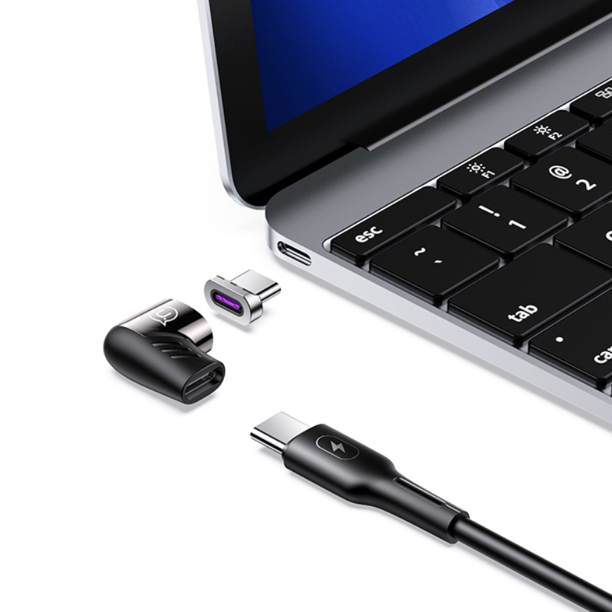 Usams 100W USB PD Type C Magnetic Charging Adapter White