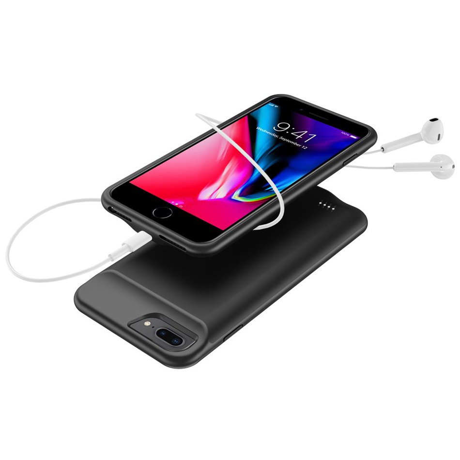 10000mAh Battery Charger Case for iPhone 8 Plus / 7 Plus / 6 Plus