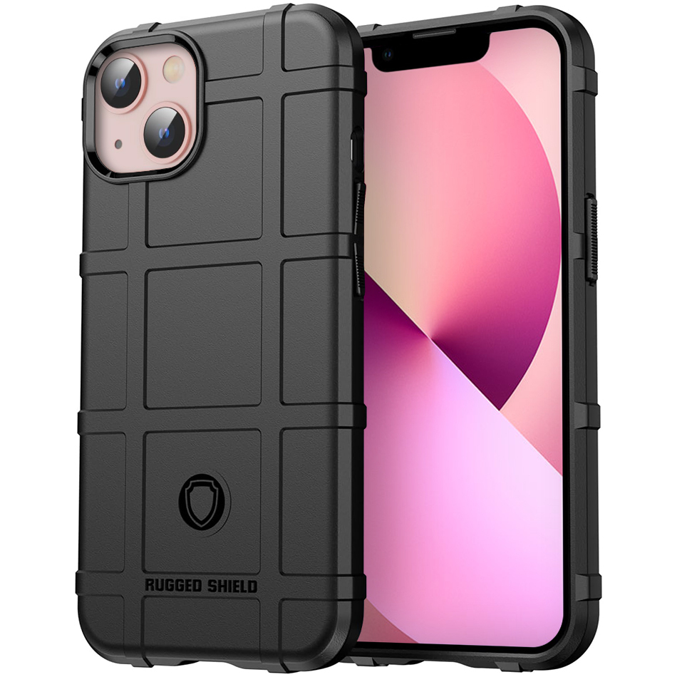 Anti-Shock Texture Tough Case for Apple iPhone 13 Mini (Black)