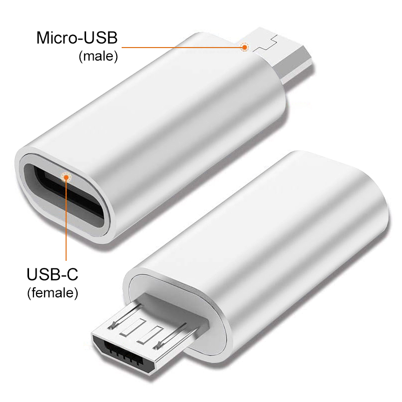 Micro-USB to USB Type-C Female OTG Adapter Converter