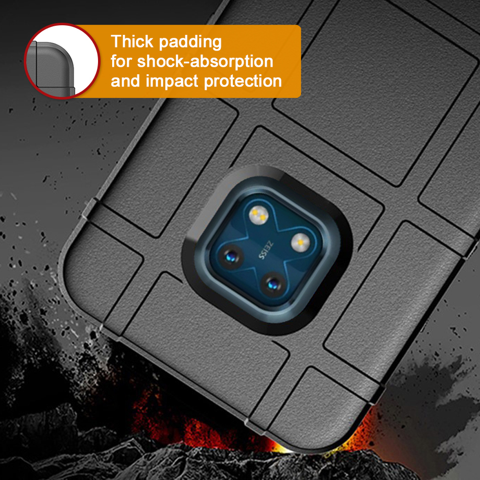 Anti-Shock Grid Texture Shockproof Case for Nokia XR20