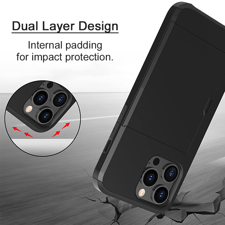 Tough Armour Slide Case Card Holder for Apple iPhone 13 Pro