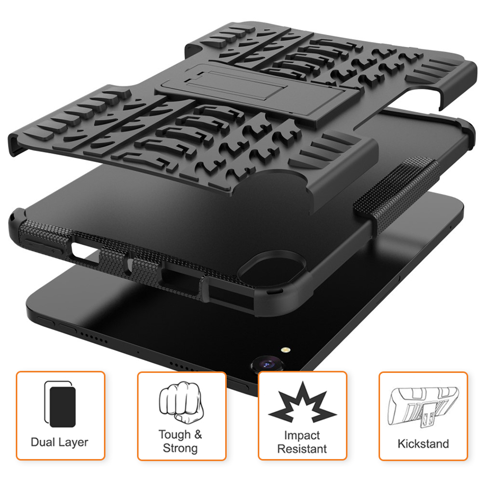 Rugged Tough Shockproof Case for Apple iPad Mini 6 (6th Gen) 2021