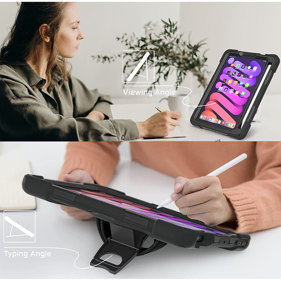 360 Hand Holder Shockproof Case for iPad Mini 7th / 6th Gen 2024