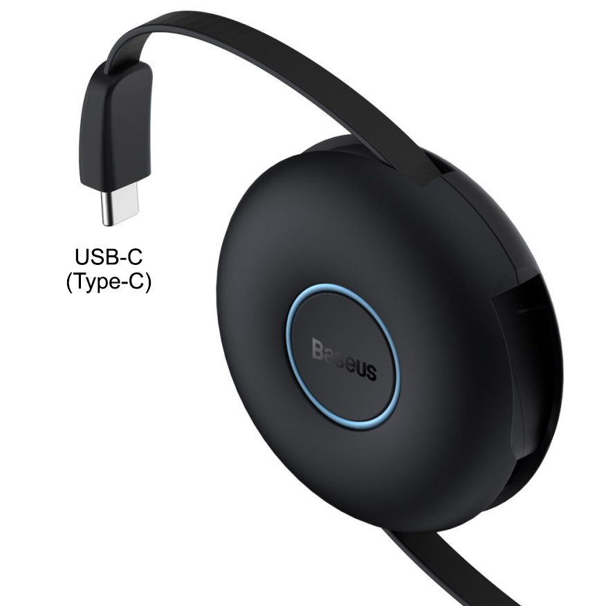 Baseus 60W Magnetic Retractable USB Type-C Lightning Micro Cable