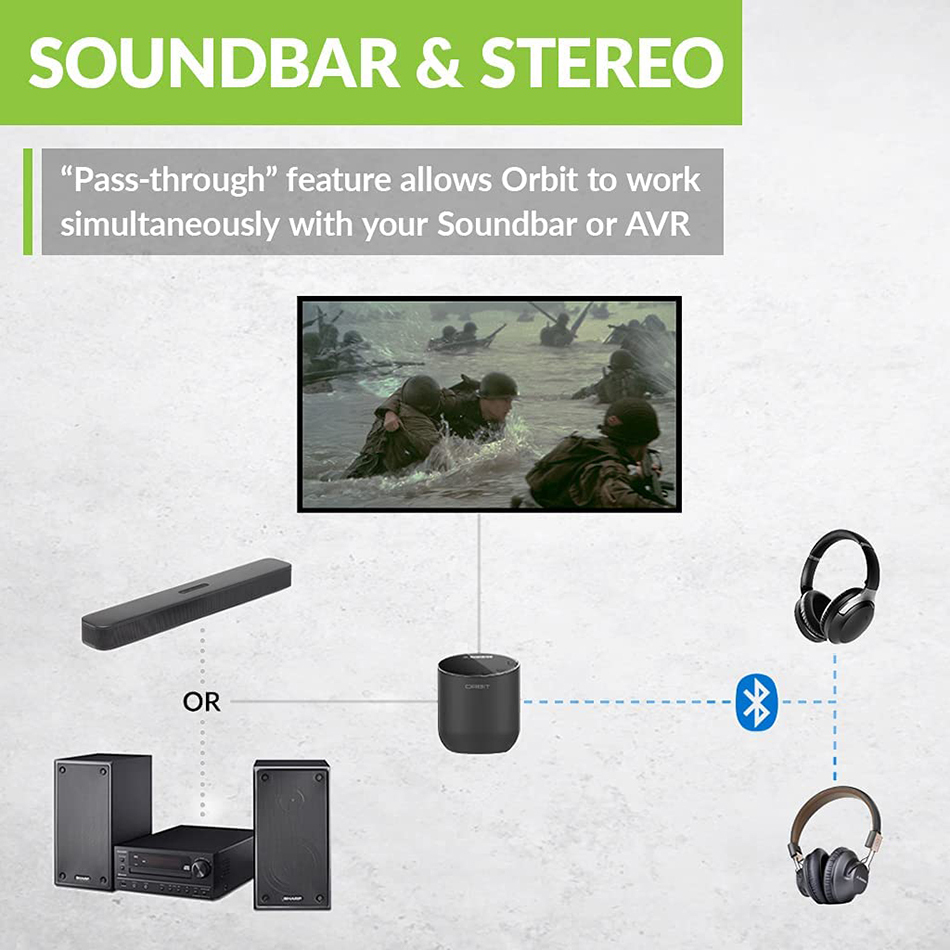 Avantree Orbit Bluetooth 5.0 TV Audio Wireless Transmitter (aptX)