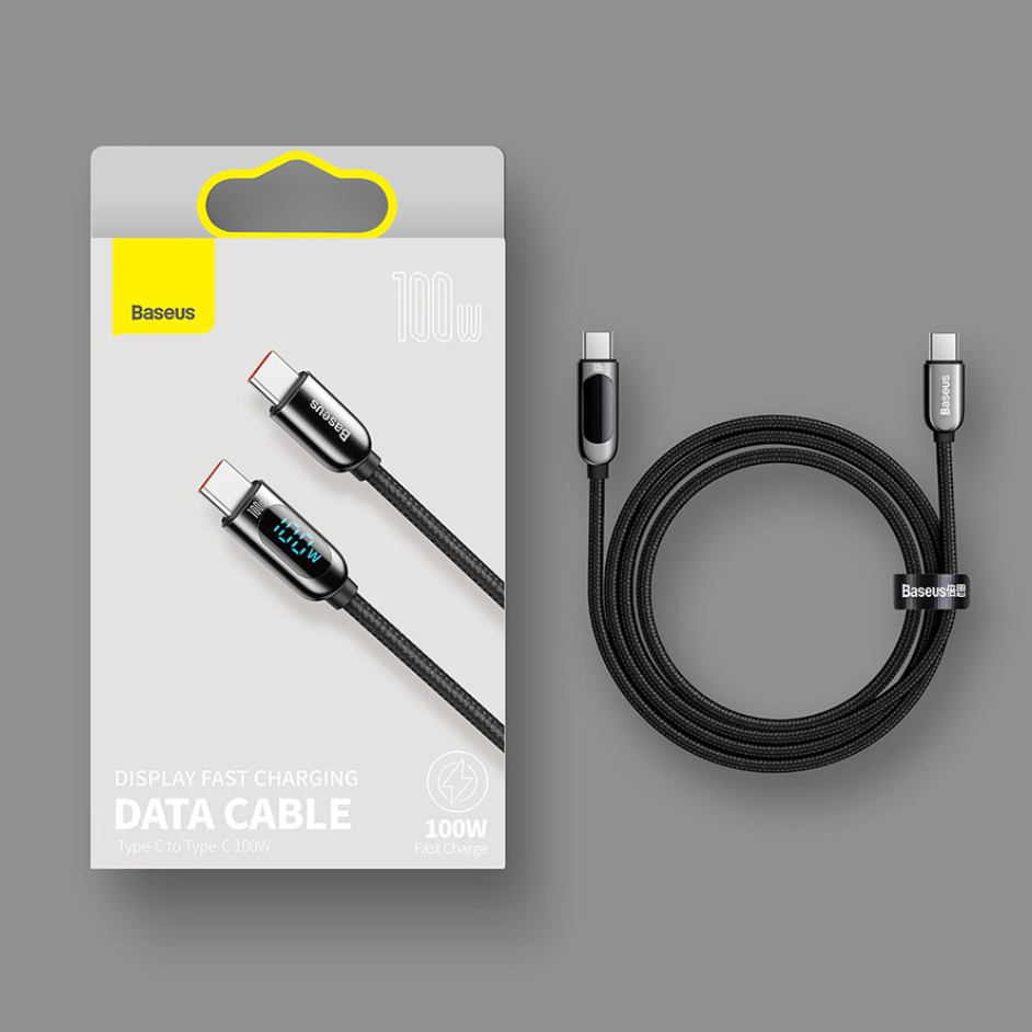 Baseus Power Display 100W USB Type-C Charging Cable (1m)