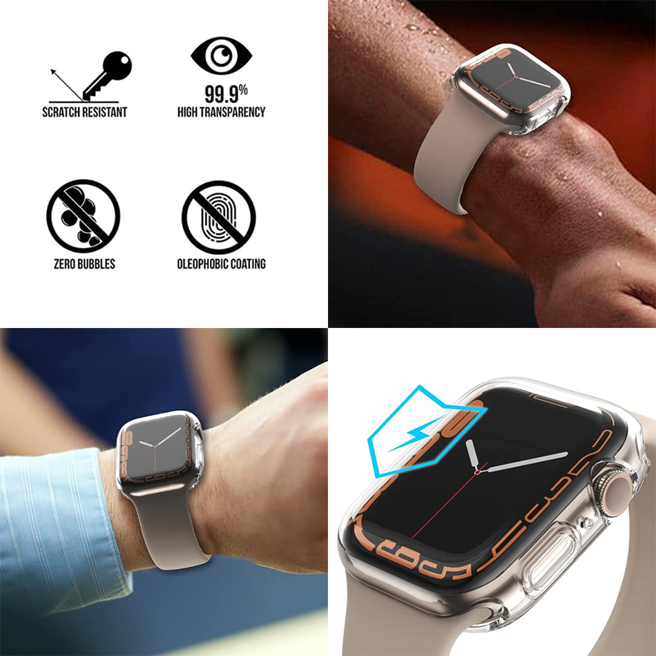 Flexi Slim Gel Case for Apple Watch 41mm Series 9 / 8 (Clear)