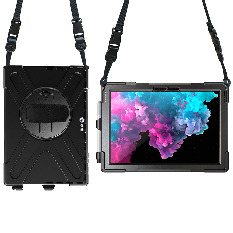 360 Hand Holder Strap Shockproof Case for Surface Pro 7 / 6 / 5