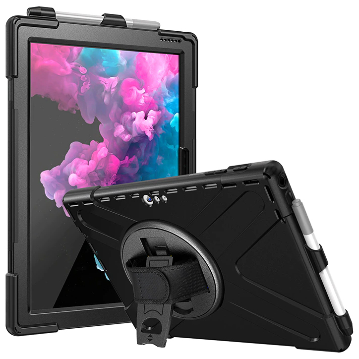 360 Hand Holder Strap Shockproof Case for Surface Pro 7 / 6 / 5